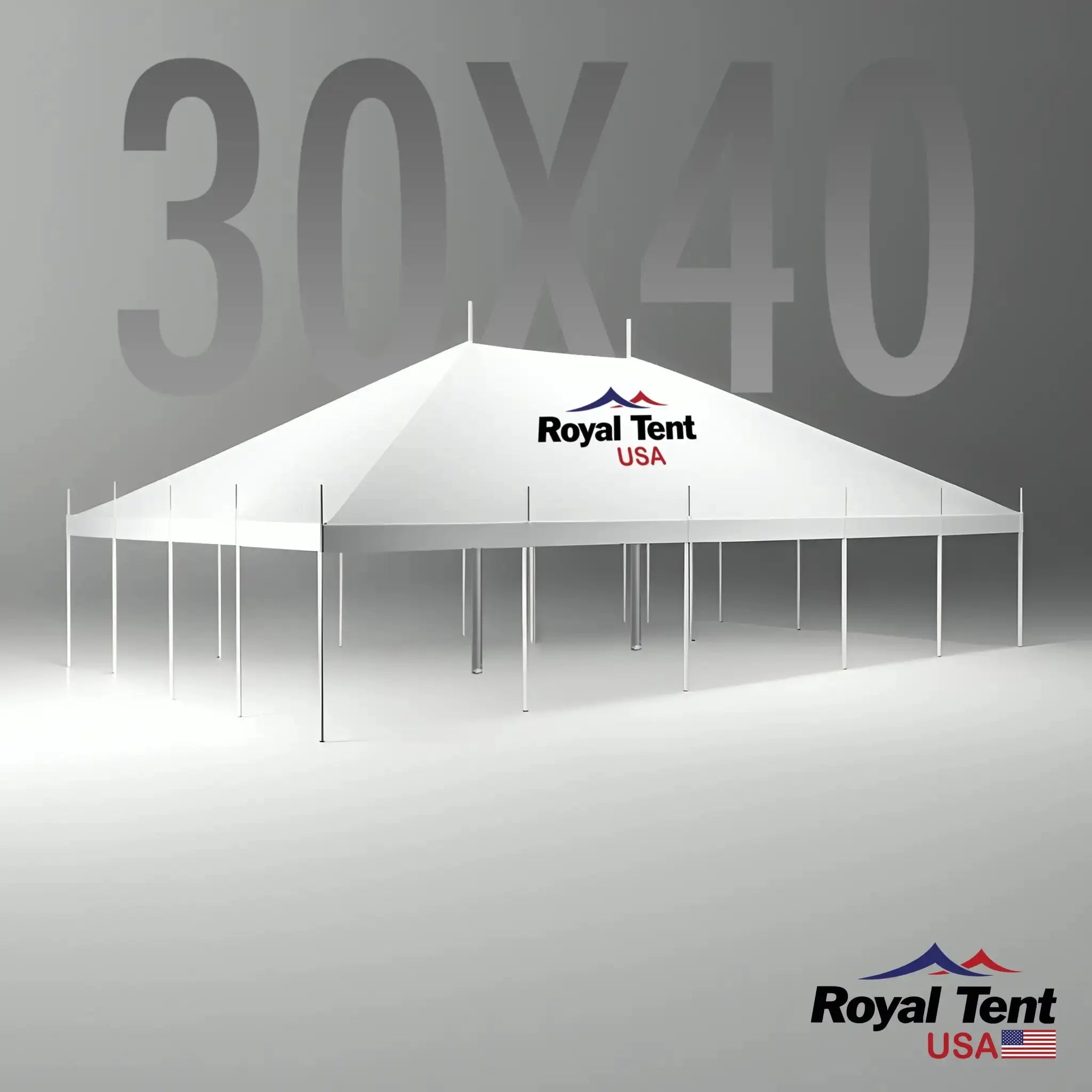 Classic Pole Tent 30x40ft (9x12m) – Royal Tent USA